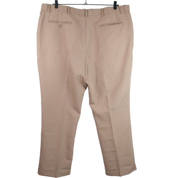 Haband | Pants | Haband Fit Forever Mens Size 44l Tan Polyester Dress ...
